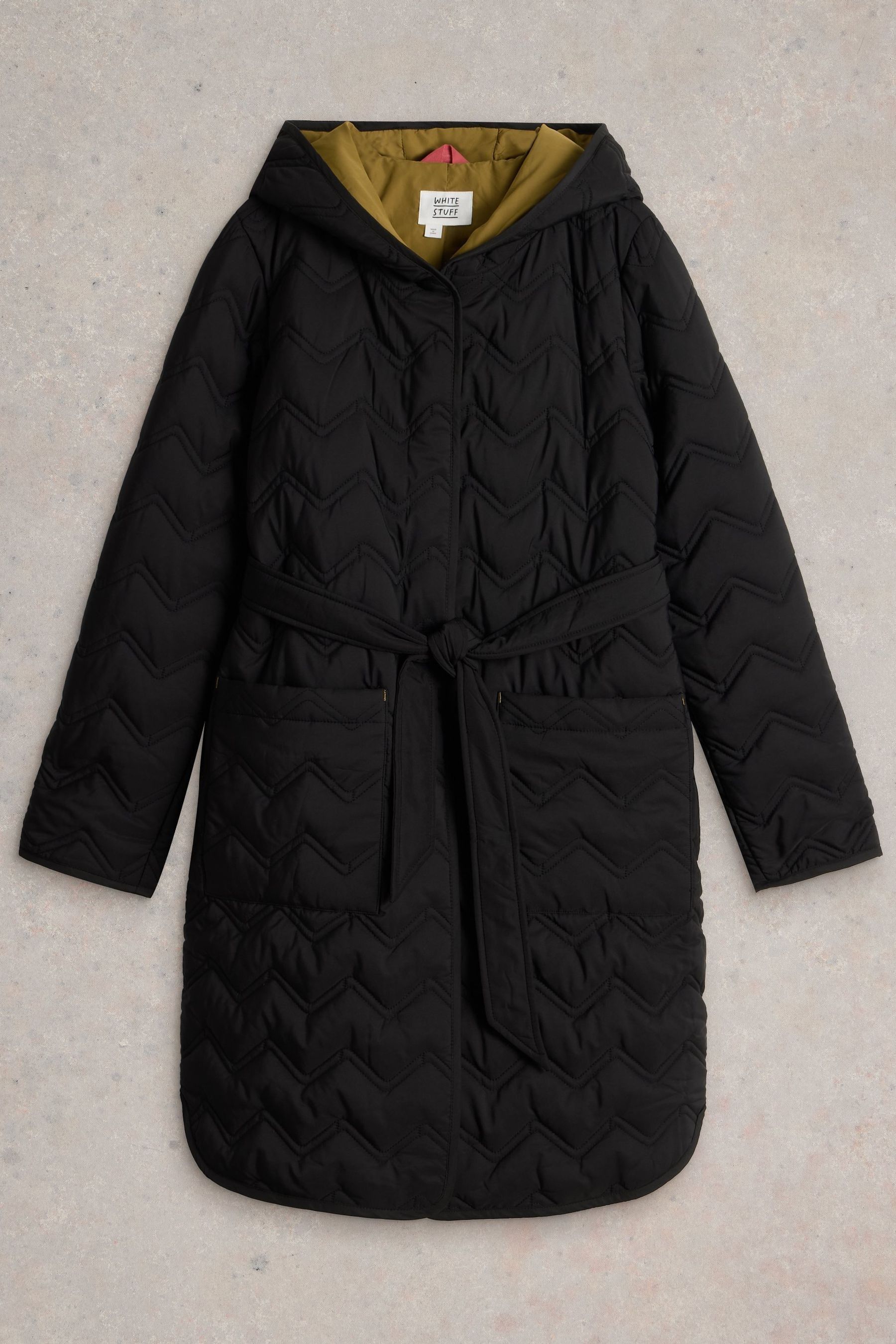 Buy White Stuff Black Arlet Quilted Coat from the Next UK online shop
