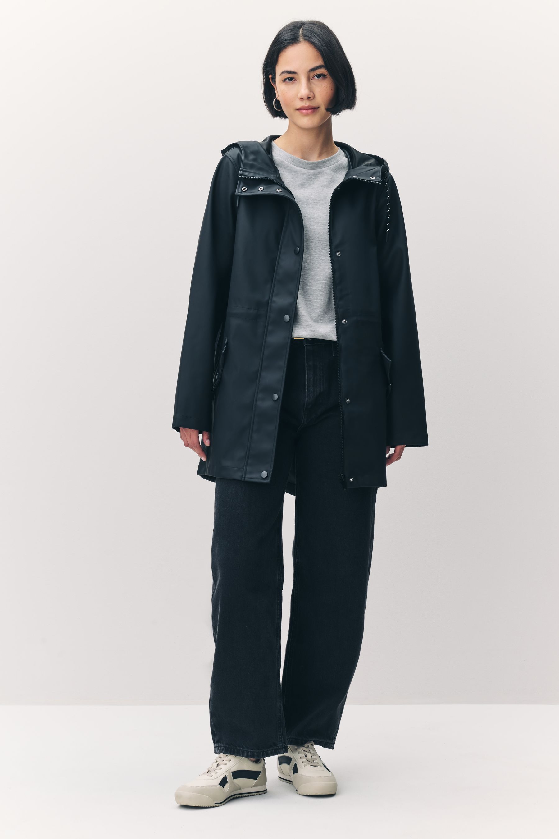 Buy VERO MODA Black Coated Waterproof Rain Jacket from the Next UK ...