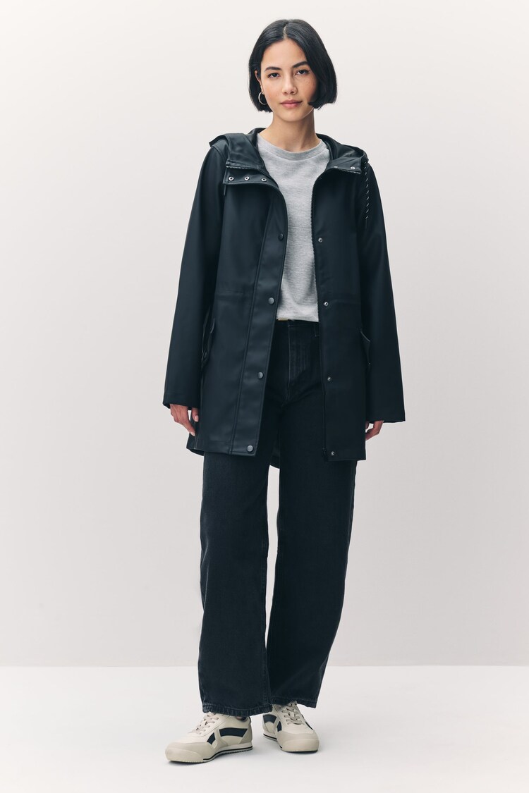 Buy VERO MODA Black Coated Waterproof Rain Jacket from the Next UK ...