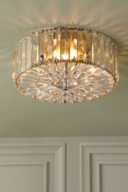 Buy Laura Ashley Antique Brass Fernhurst 3 Light Flush Ceiling Light ...