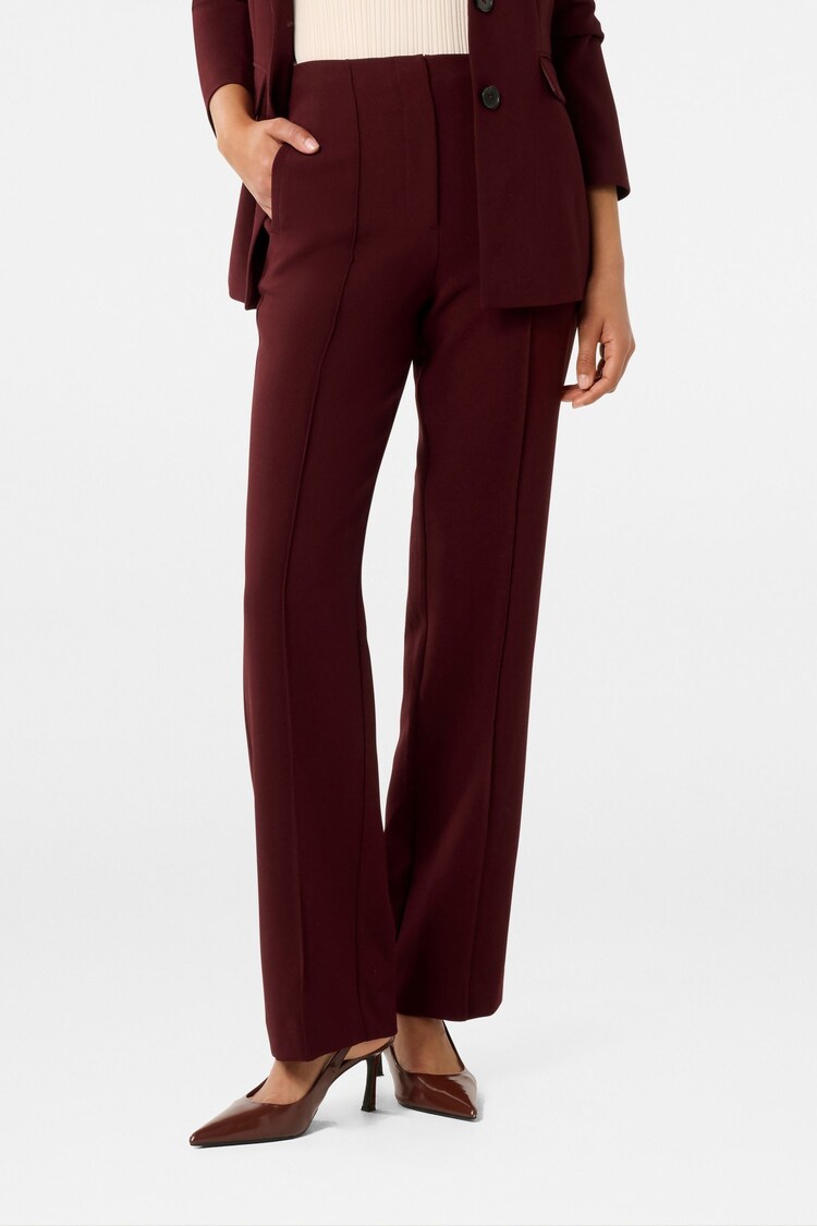 Buy Forever New Red Zali Pintuck Straight Leg Trousers from the Next UK online shop
