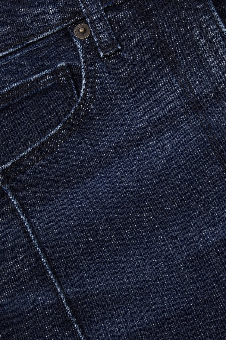 Buy Reiss Dark Blue Heather Stretch Cotton Wide Leg Jeans from Next USA