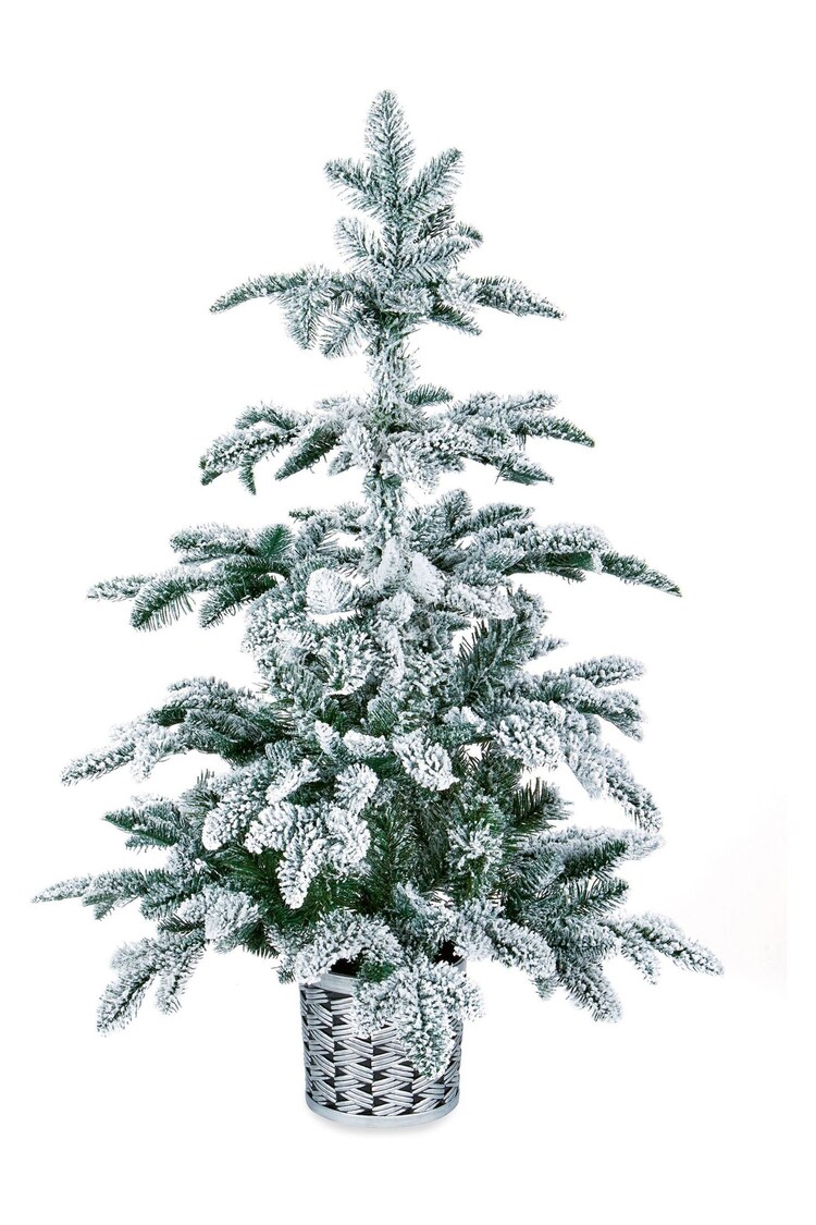 Buy Premier Decorations Ltd Plastic Pot Snow Christmas 3ft Tree from ...