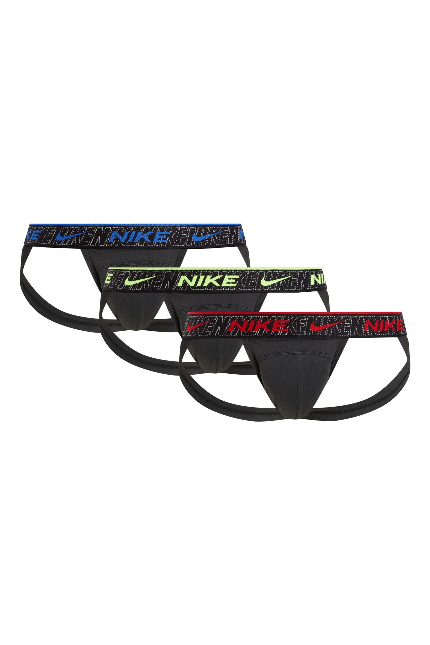 Buy Nike Black Everyday Cotton Stretch Jock Strap 3 Pack from the Next ...