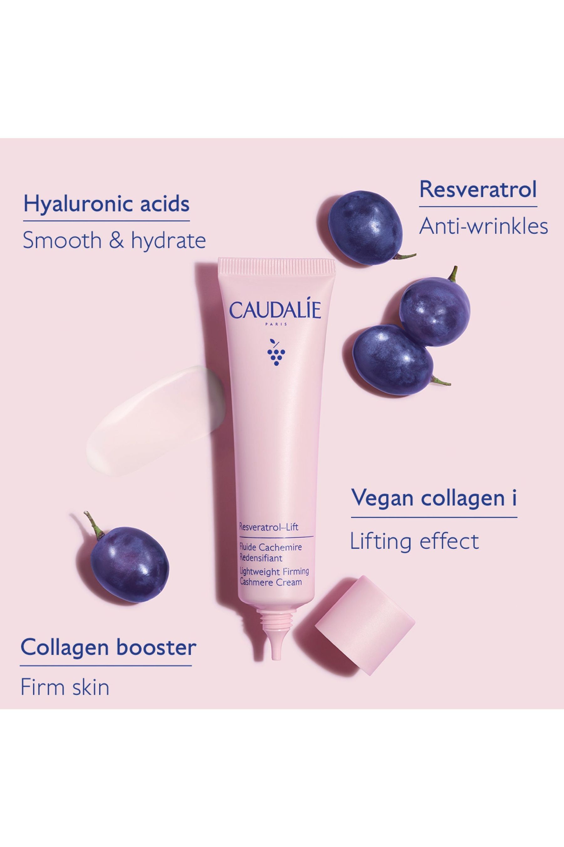 Buy Caudalie Resveratrol Lift Lightweight Firming Cashmere Cream 40ml ...