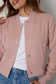 Buy Threadbare Pink Cropped Bomber Jacket from the Next UK online shop