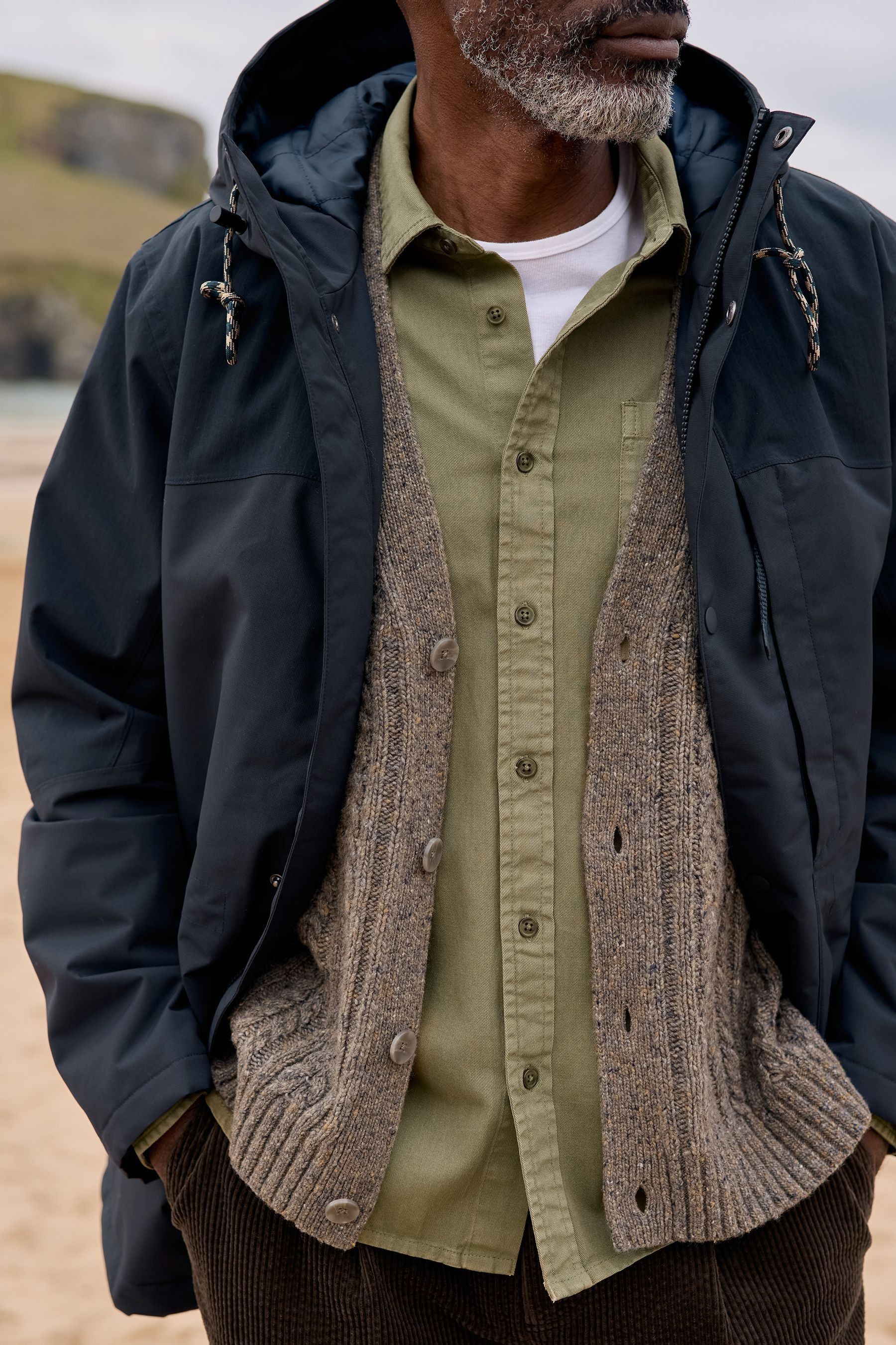 Buy Seasalt Cornwall Blue Mens Horizon Coat from the Next UK online shop