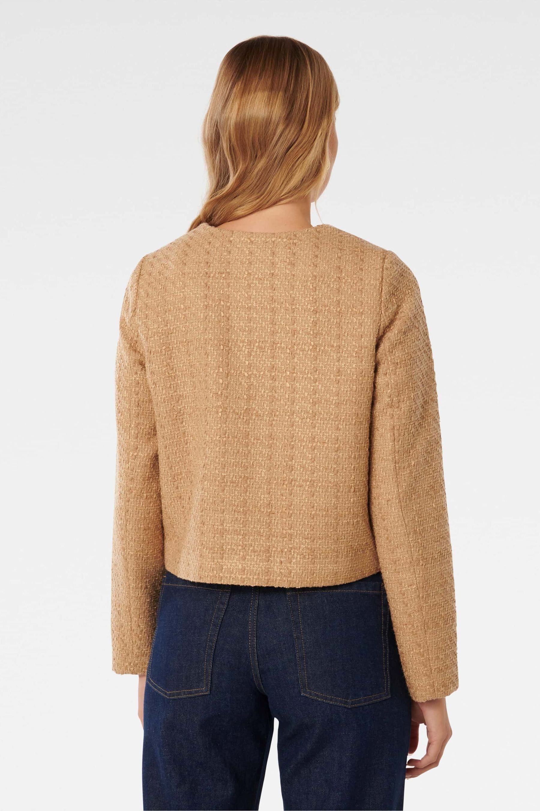 Buy Forever New Brown Chrissy Crop Boucle Jacket from the Next UK ...