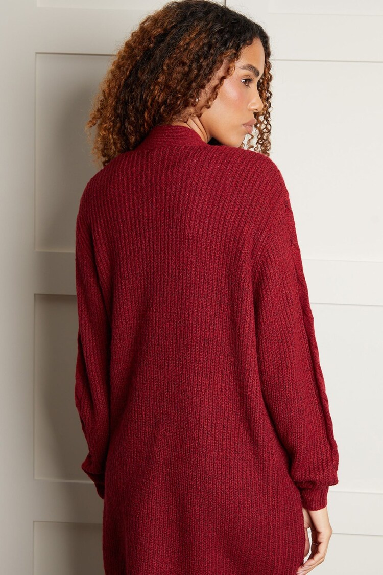 Buy Threadbare Red Cable Knit Cardigan from the Next UK online shop