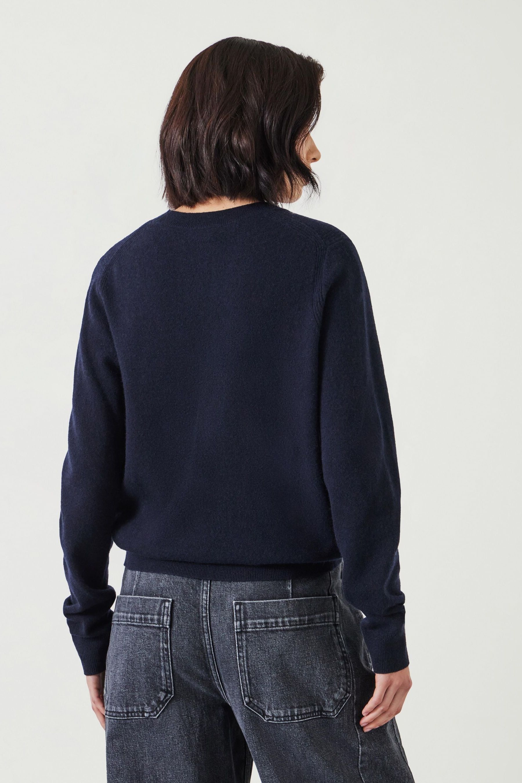 Buy Hush Blue Ivy Fine Merino Crew Jumper from the Next UK online shop