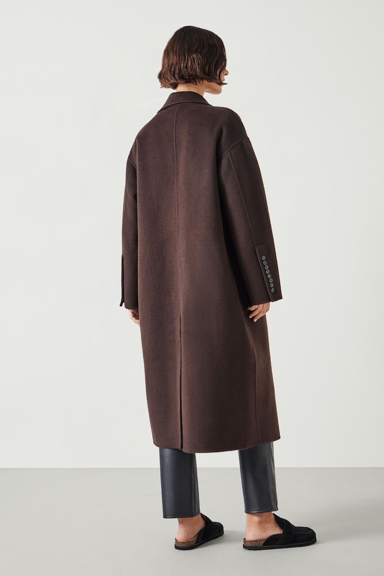 Buy Hush Brown Pure Wool Double Faced Coat from the Next UK online shop