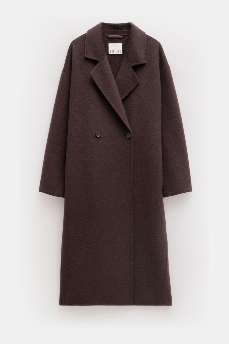 Buy Hush Brown Pure Wool Double Faced Coat from the Next UK online shop