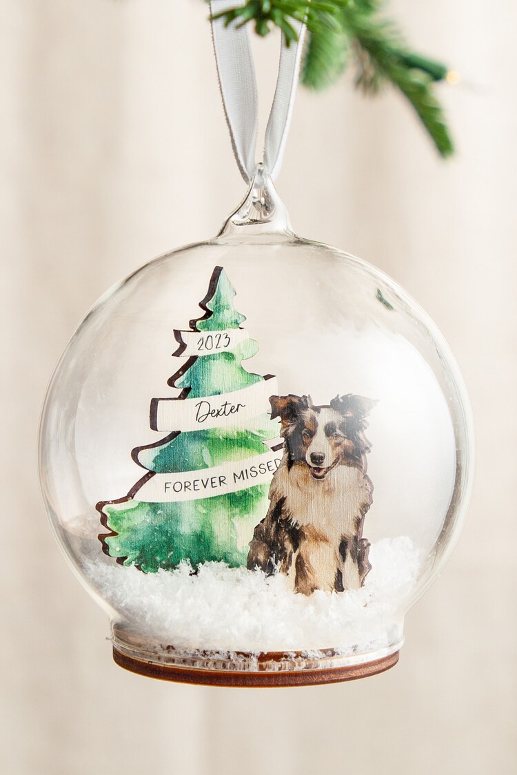 Buy Personalised Dog and Christmas Tree Bauble by No Ordinary Gift from ...