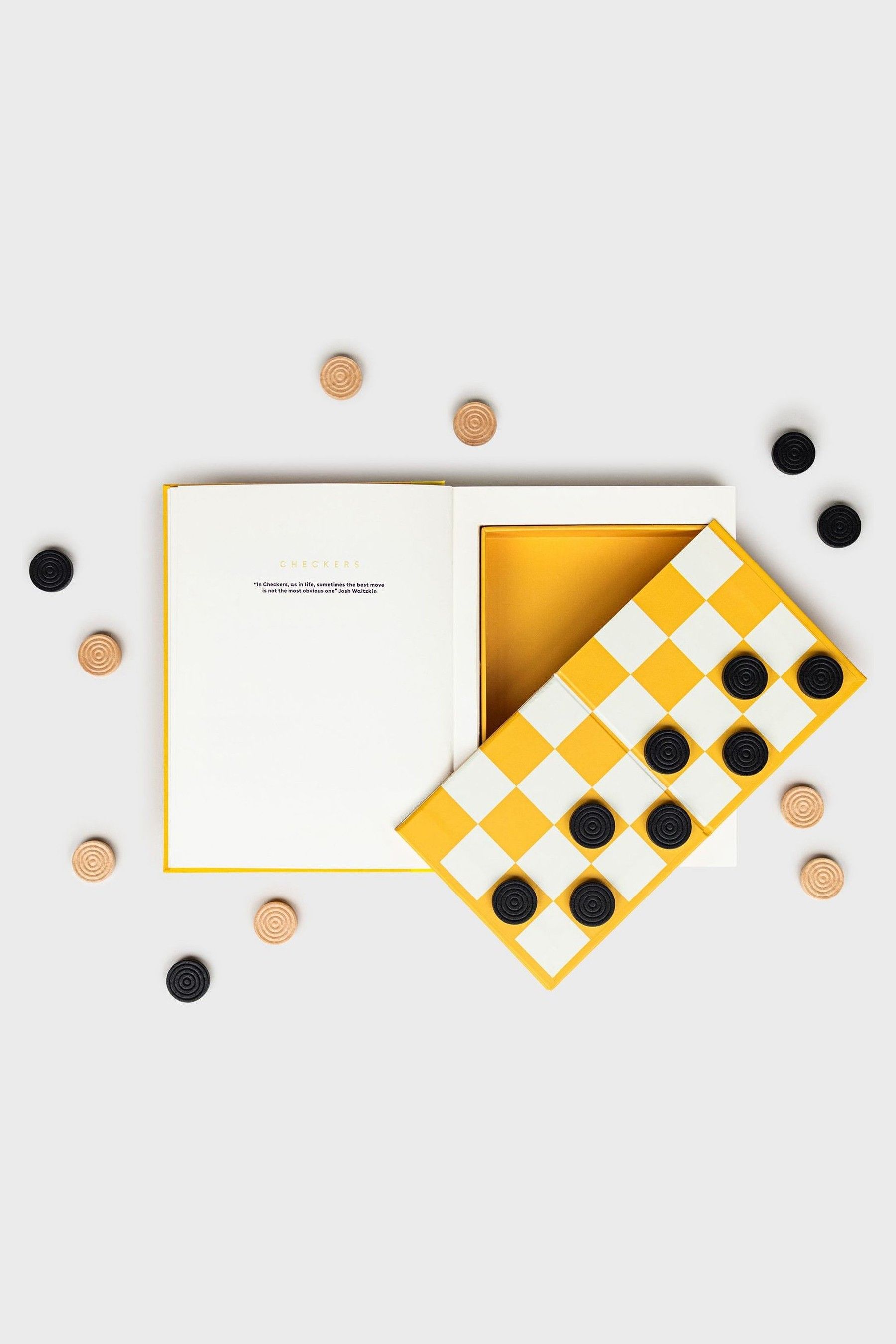 Buy Suck UK Yellow Checkers In A Book Board Game from the Next UK ...