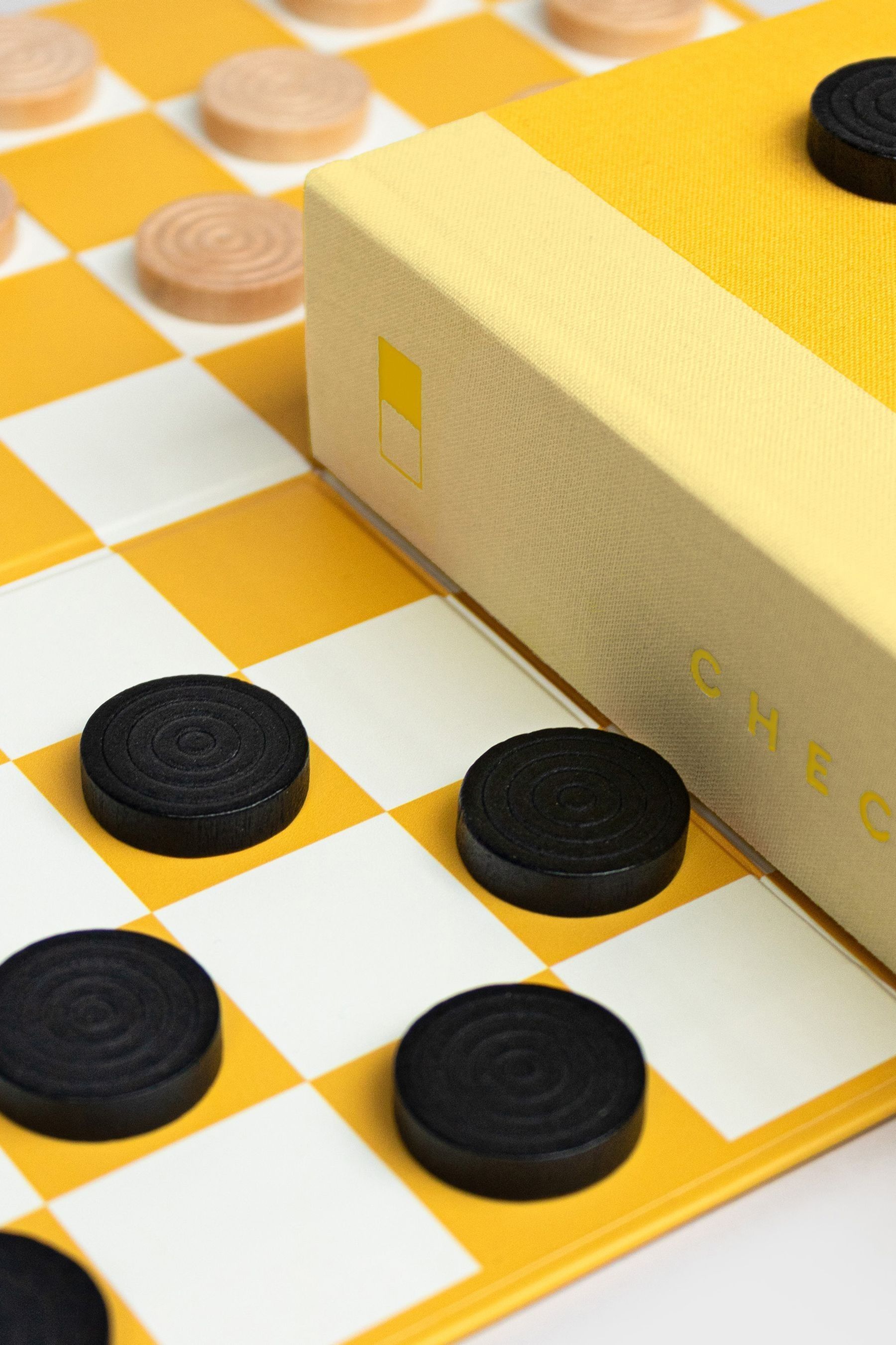 Buy Suck UK Yellow Checkers In A Book Board Game from the Next UK ...