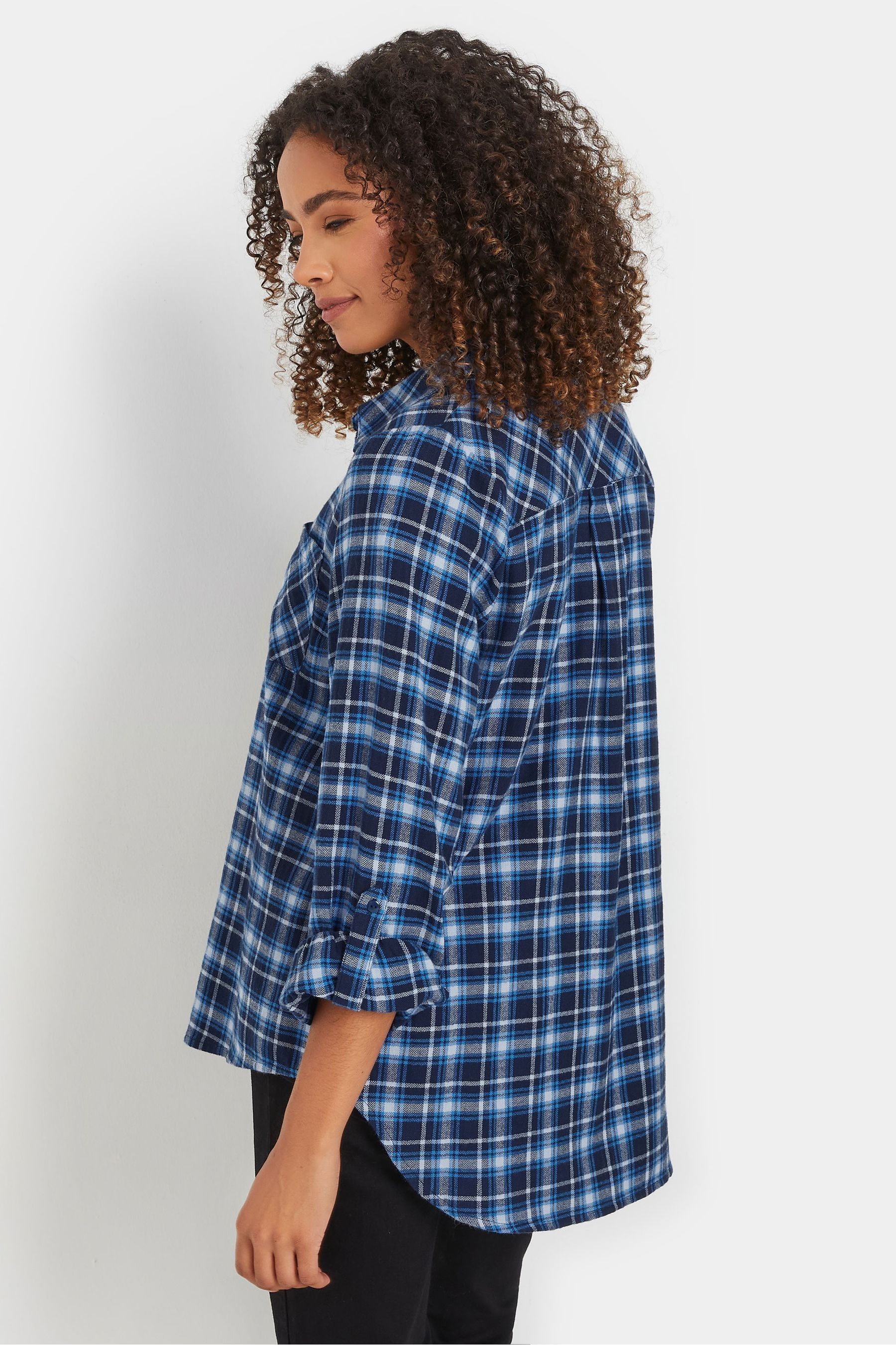 Buy M&Co Blue Check Long Sleeve Shirt from the Next UK online shop
