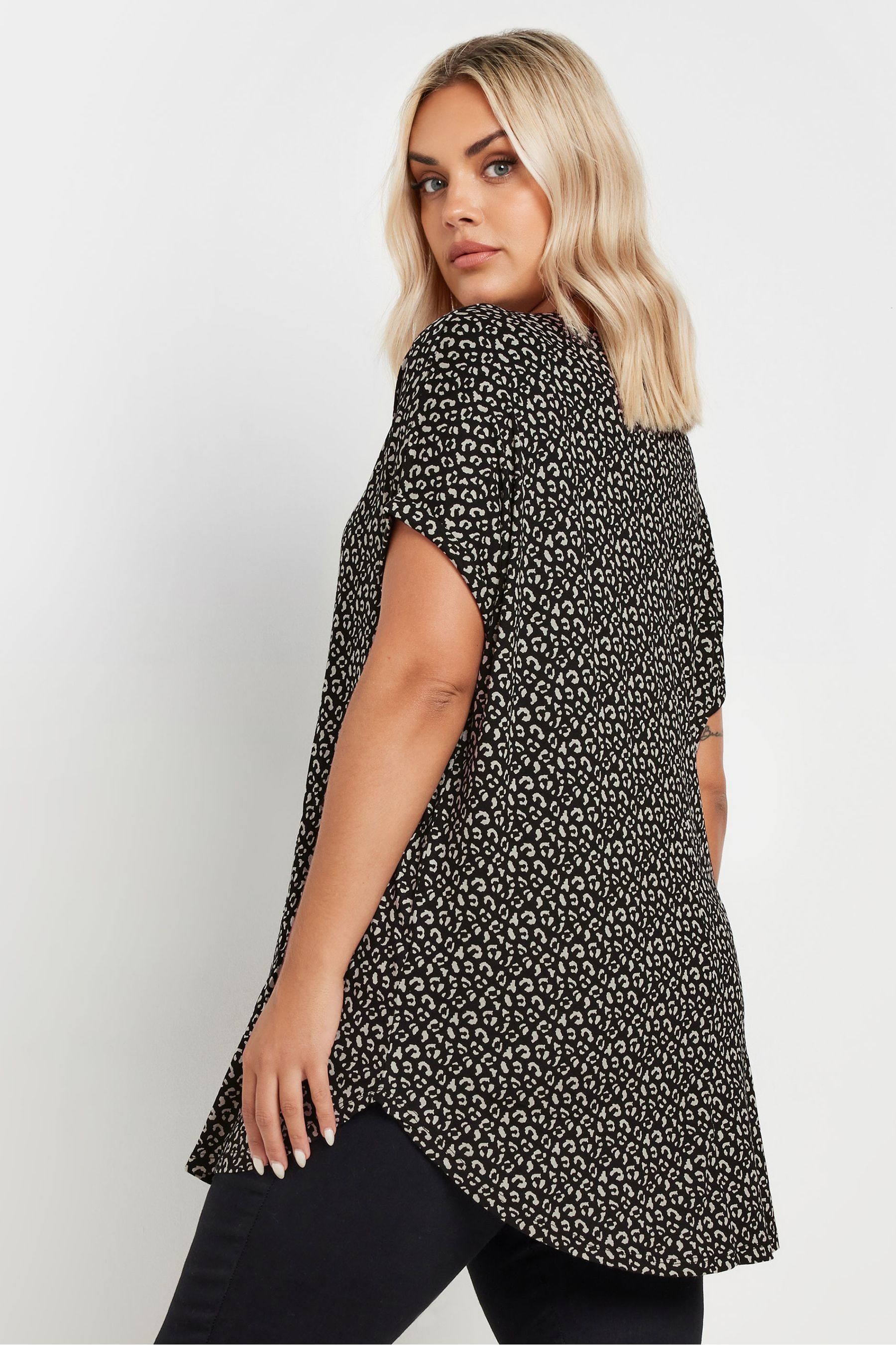 Buy Yours Curve Black Notch Neck Top from the Next UK online shop