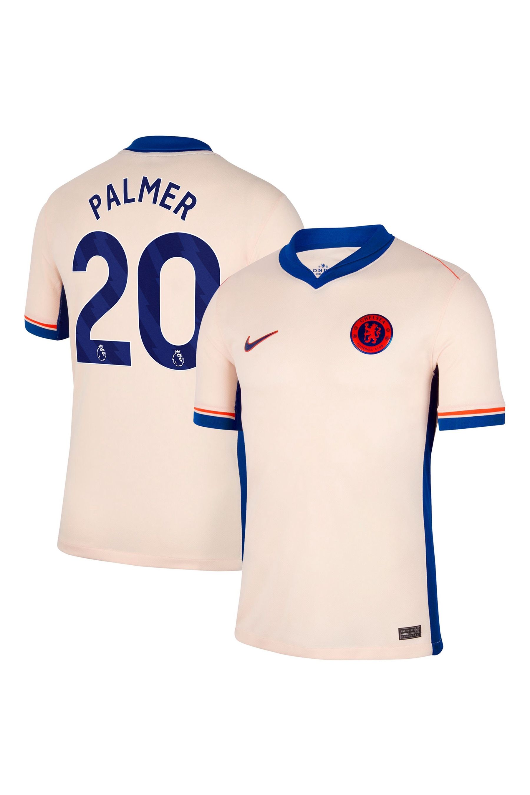 Buy Nike Cream Chelsea Away Stadium Shirt 2024-25 Palmer 20 Printing ...