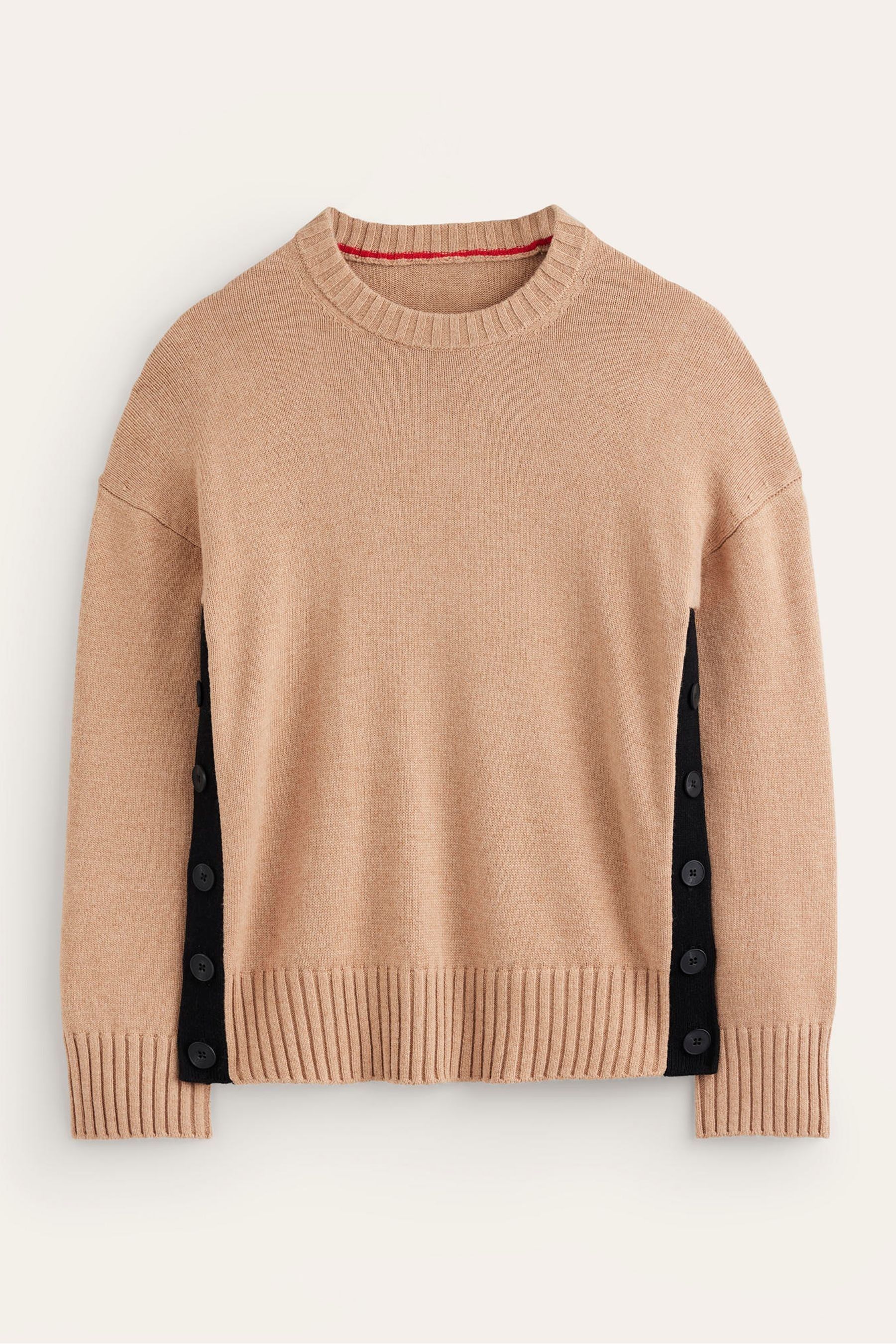 Buy Boden Brown Zia Button Side Jumper from the Next UK online shop