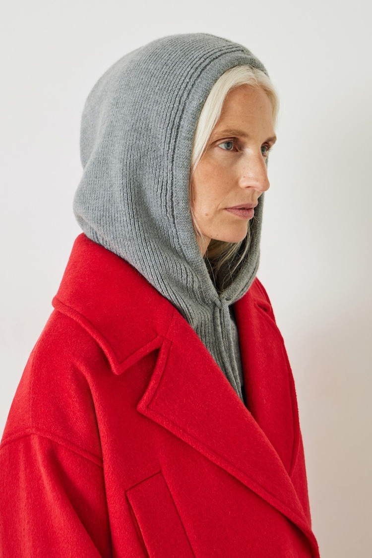 Buy Hush Grey Knitted Balaclava Hood from the Next UK online shop