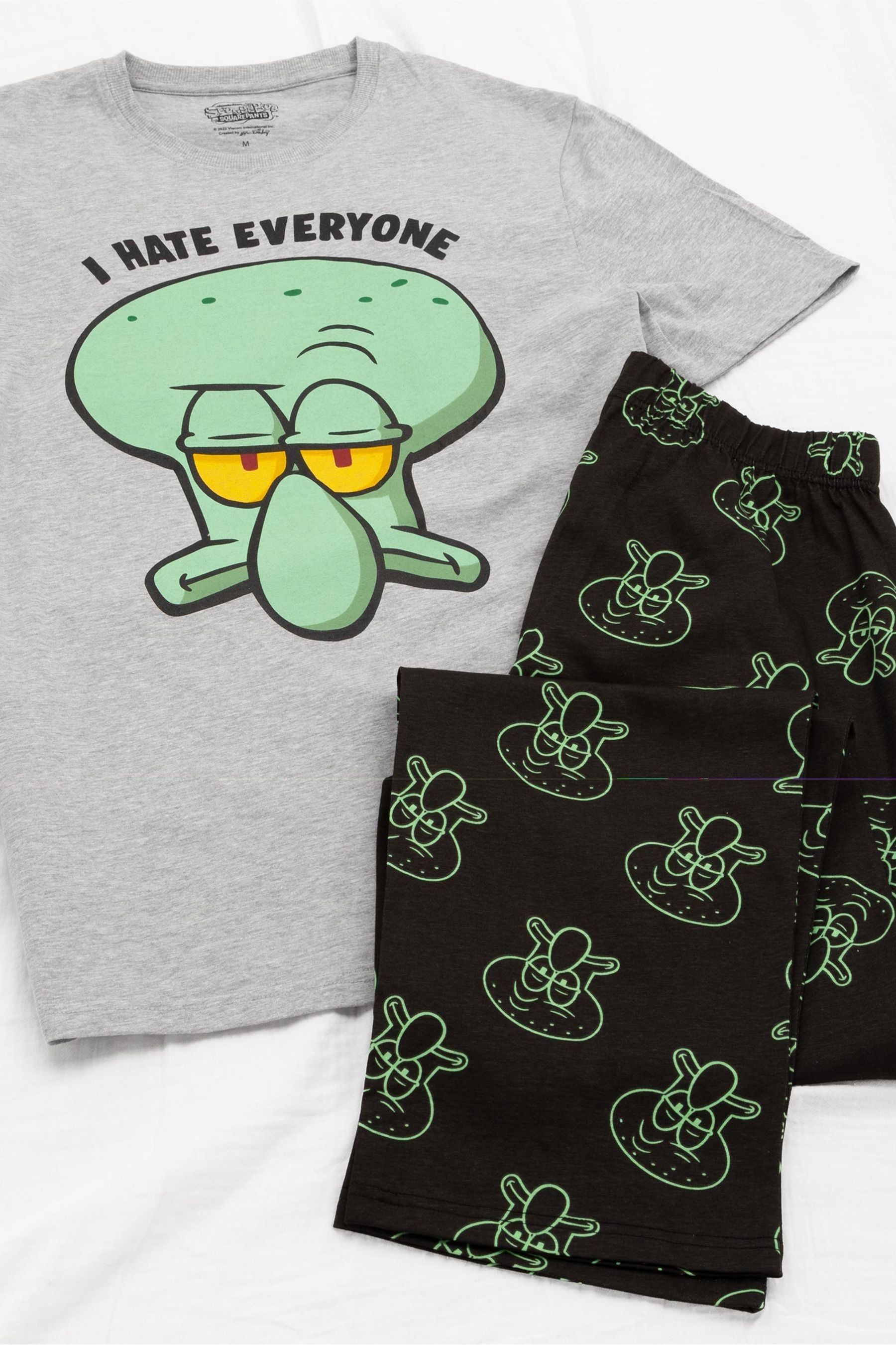 Buy Vanilla Underground Grey Mens SpongeBob SquarePants Short Sleeve ...