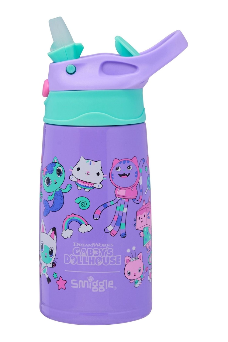Buy Smiggle Purple Gabby's Dollhouse Junior Stainless Steel Flip Drink ...