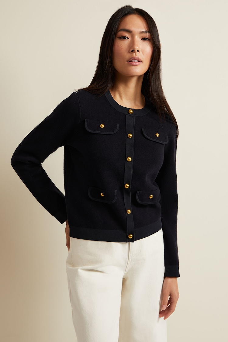 Buy Phase Eight Blue Libby Knitted Jacket from the Next UK online shop