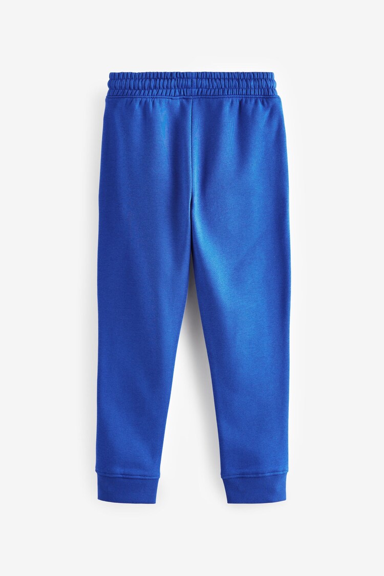 Buy Black/Cobalt Blue Slim Fit Cotton Rich Joggers 2 Pack (3-16yrs ...