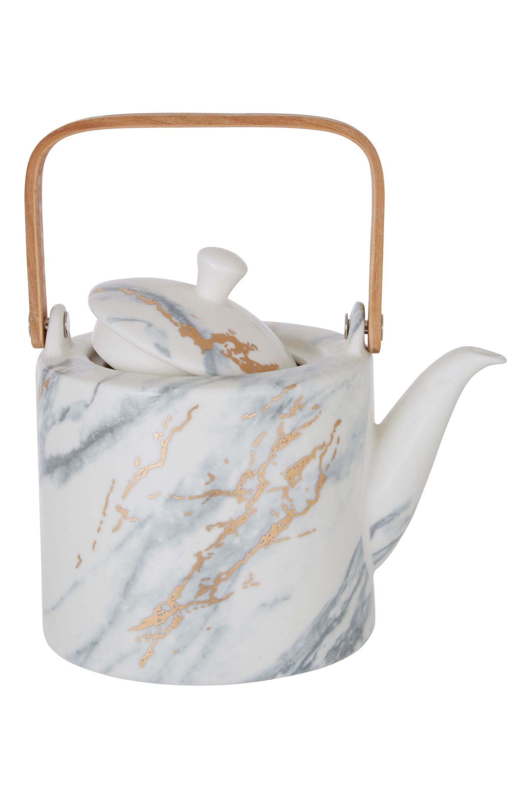 Buy Maison by Premier White Marble Luxe Teapot from the Next UK online shop