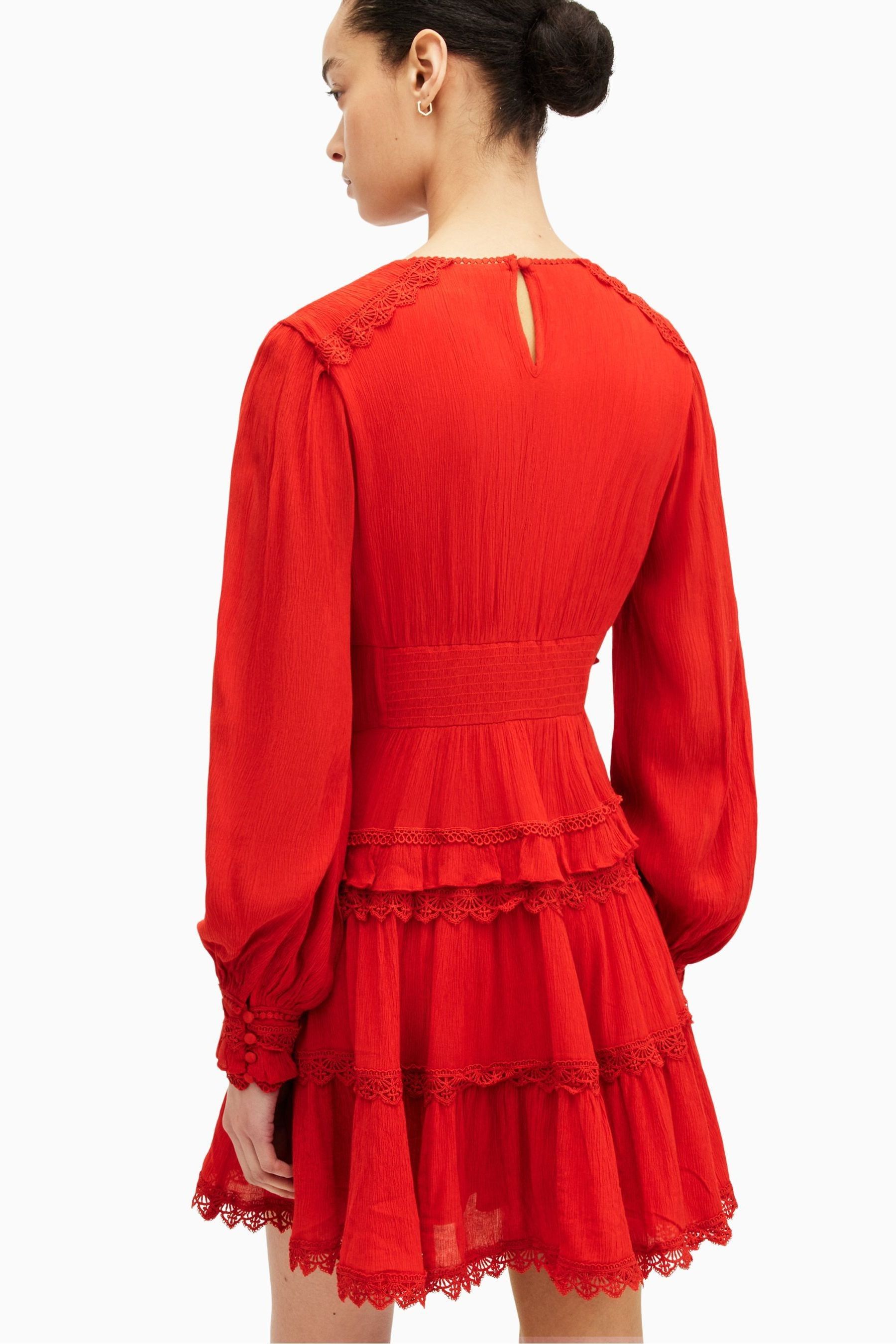 Buy AllSaints Red Zora Dress from the Next UK online shop