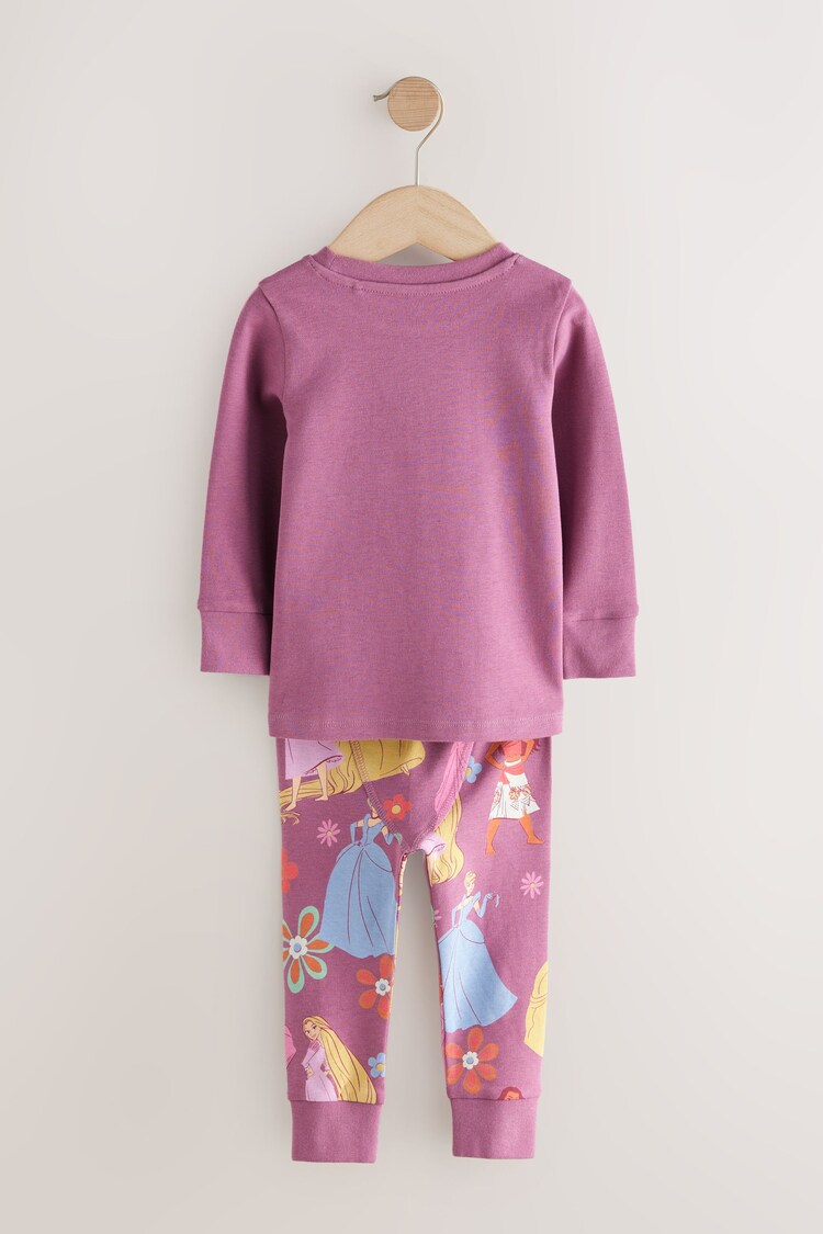 Buy Purple License Disney Princess Snuggle 100% Cotton Pyjamas (9mths ...