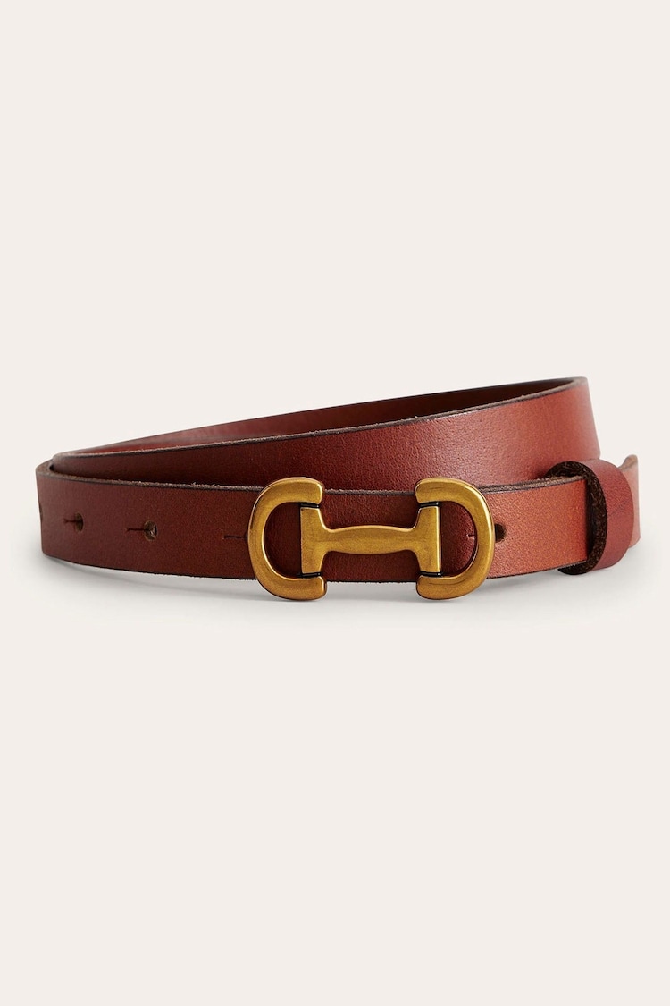 Buy Boden Brown Iris Skinny Snaffle Trim Belt from the Next UK online shop
