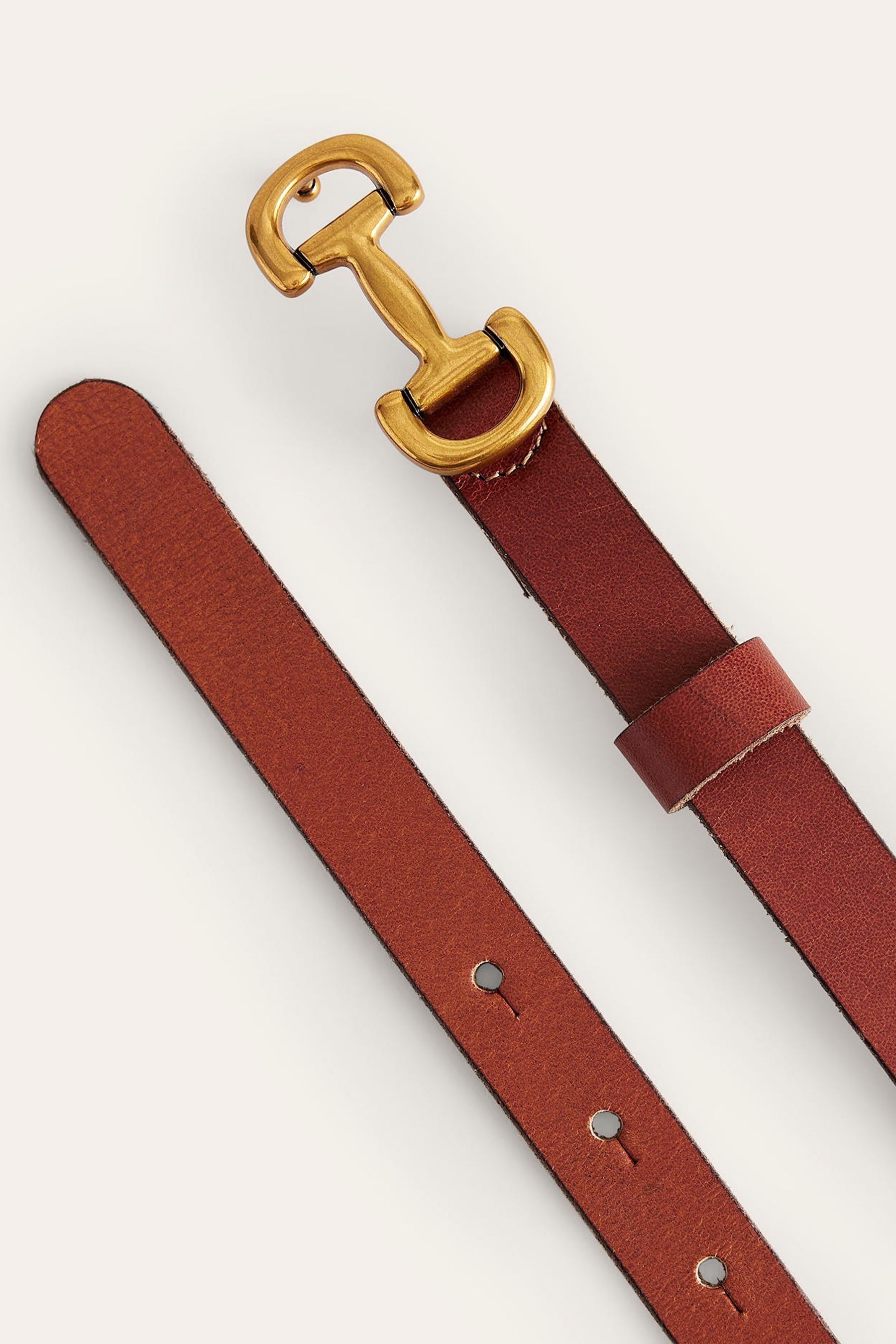 Buy Boden Brown Iris Skinny Snaffle Trim Belt from the Next UK online shop