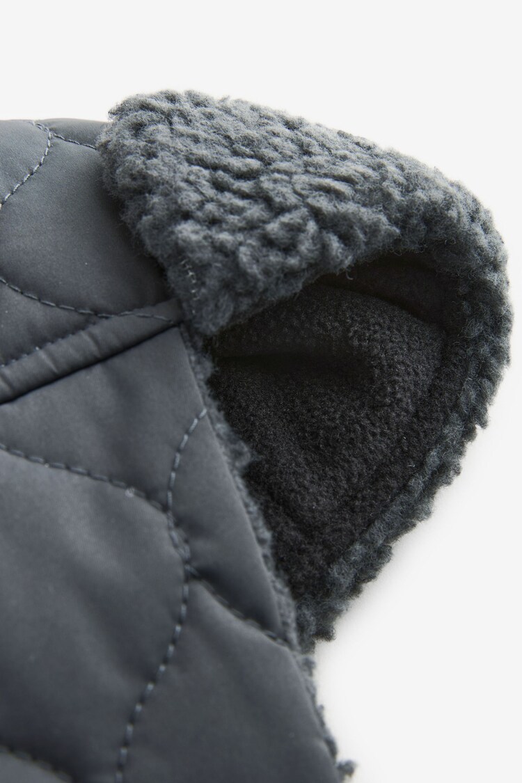 Buy Charcoal Grey Quilted Trapper Hat (3mths-16yrs) from the Next UK ...