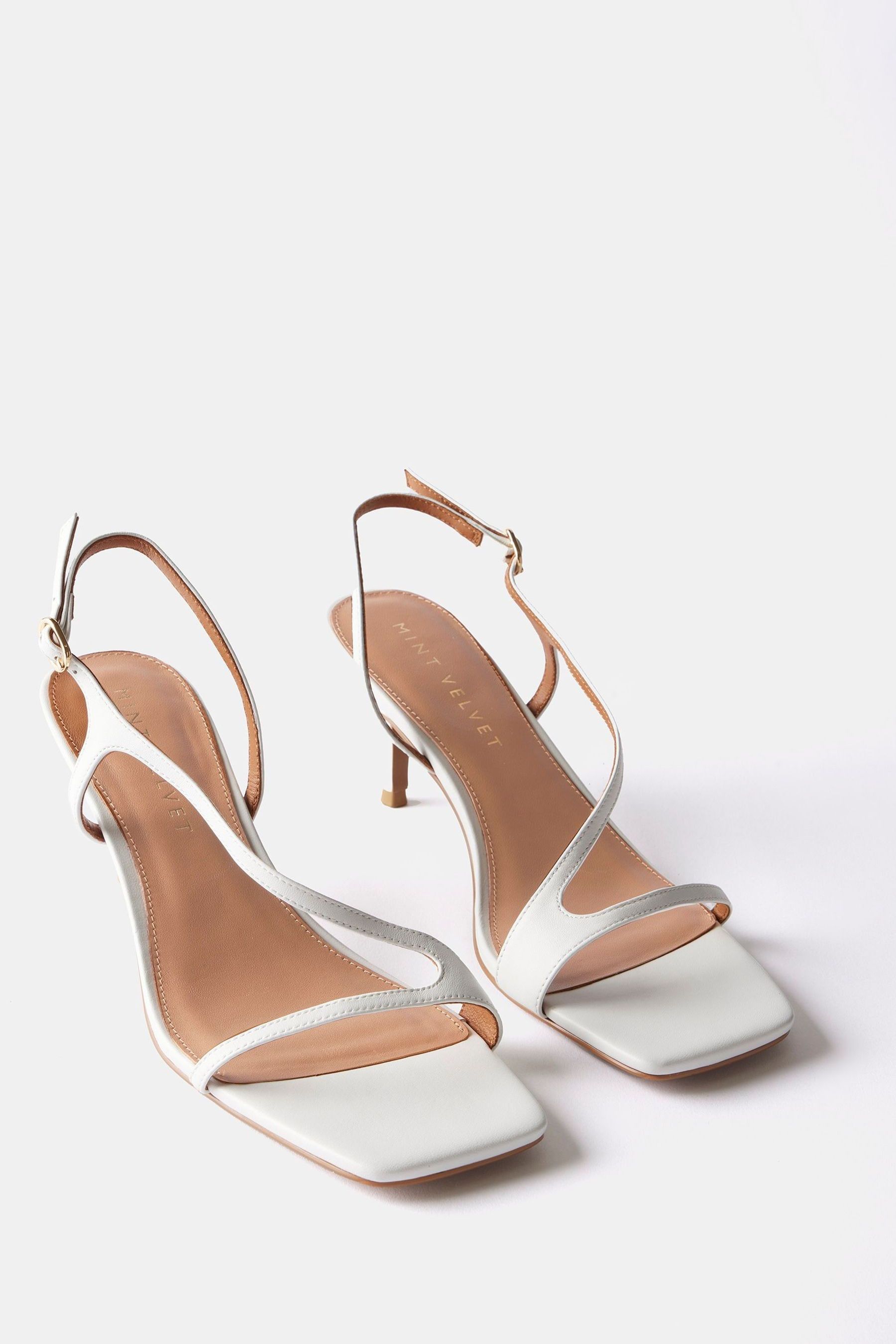 Buy Mint Velvet White Minimalist Kitten Heels from the Next UK online shop