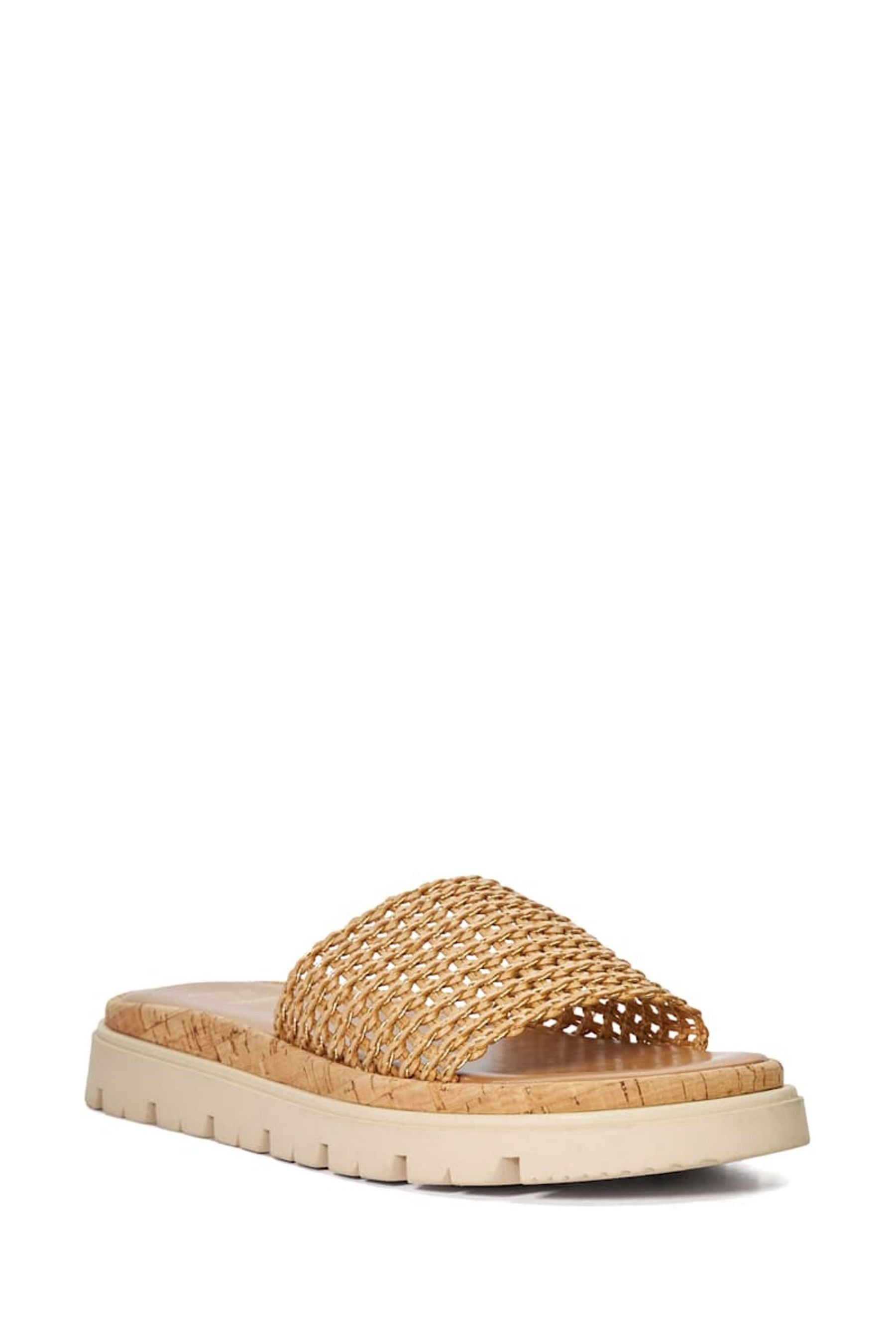 Buy Dune London Natural Looners Woven Sliders from the Next UK online shop