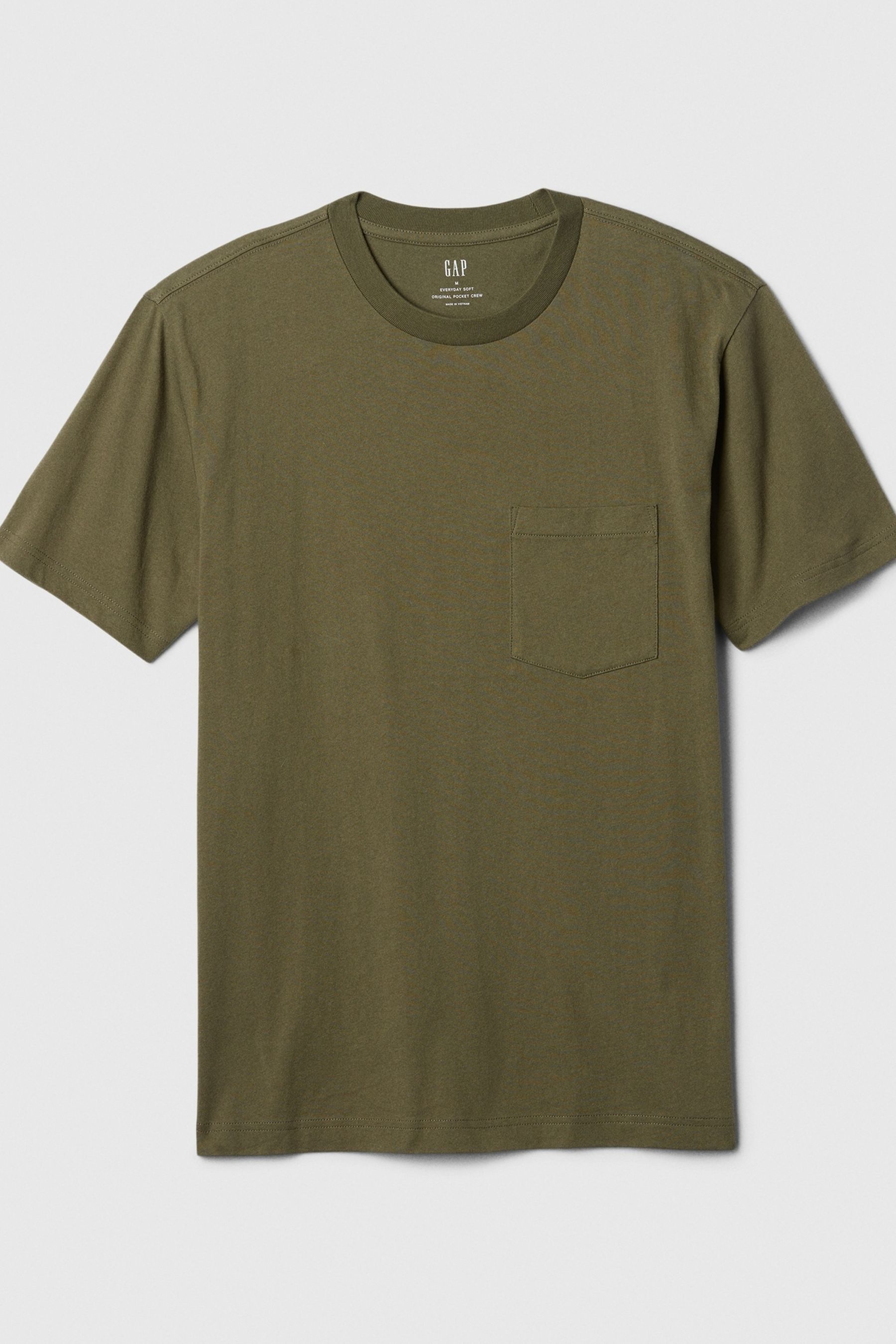 Buy Gap Green Original Pocket Short Sleeve T-Shirt from Next Ireland