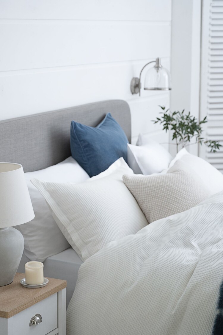 Buy White Waffle Duvet Cover and Pillowcase Set from Next Ireland