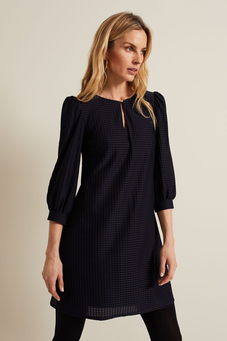Buy Phase Eight Navy Textured Dannie Tunic Dress from the Next UK ...