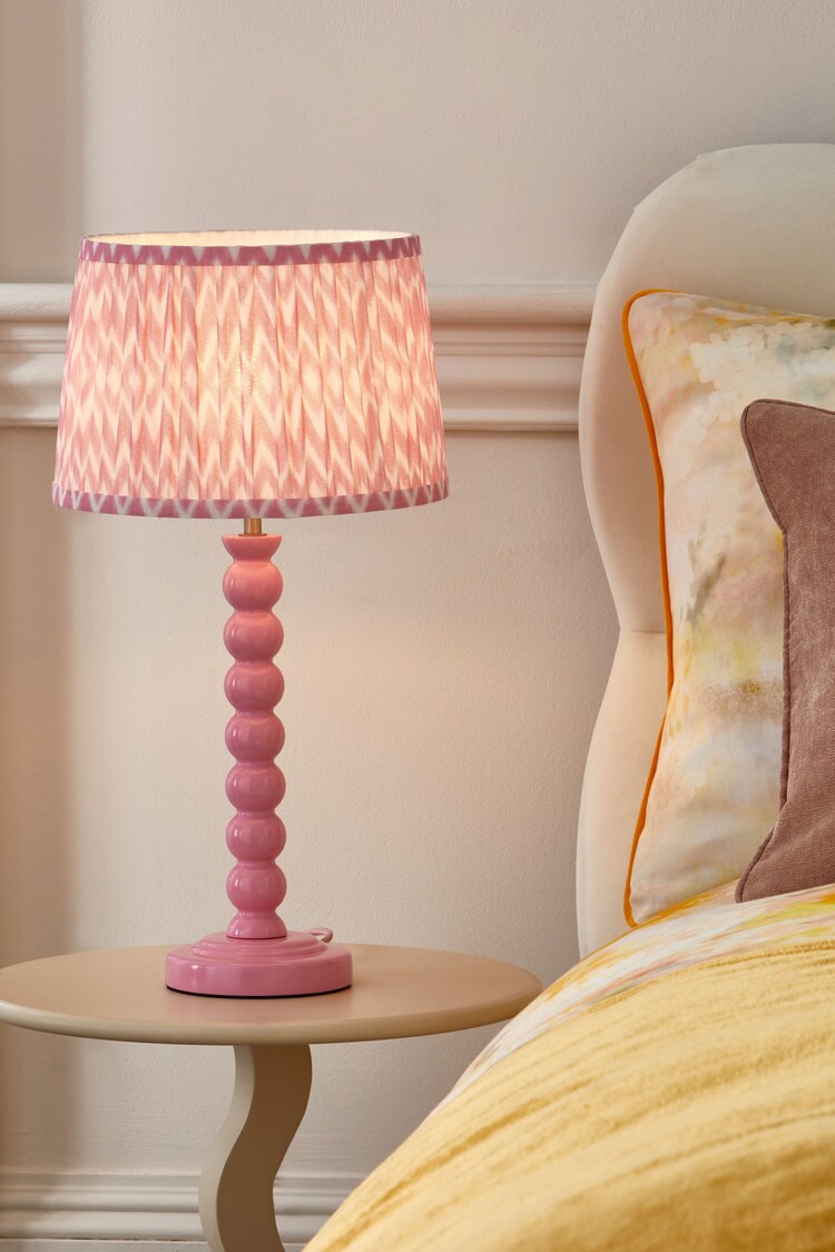 Buy Dusky Pink Bobbin Table Lamp from the Next UK online shop