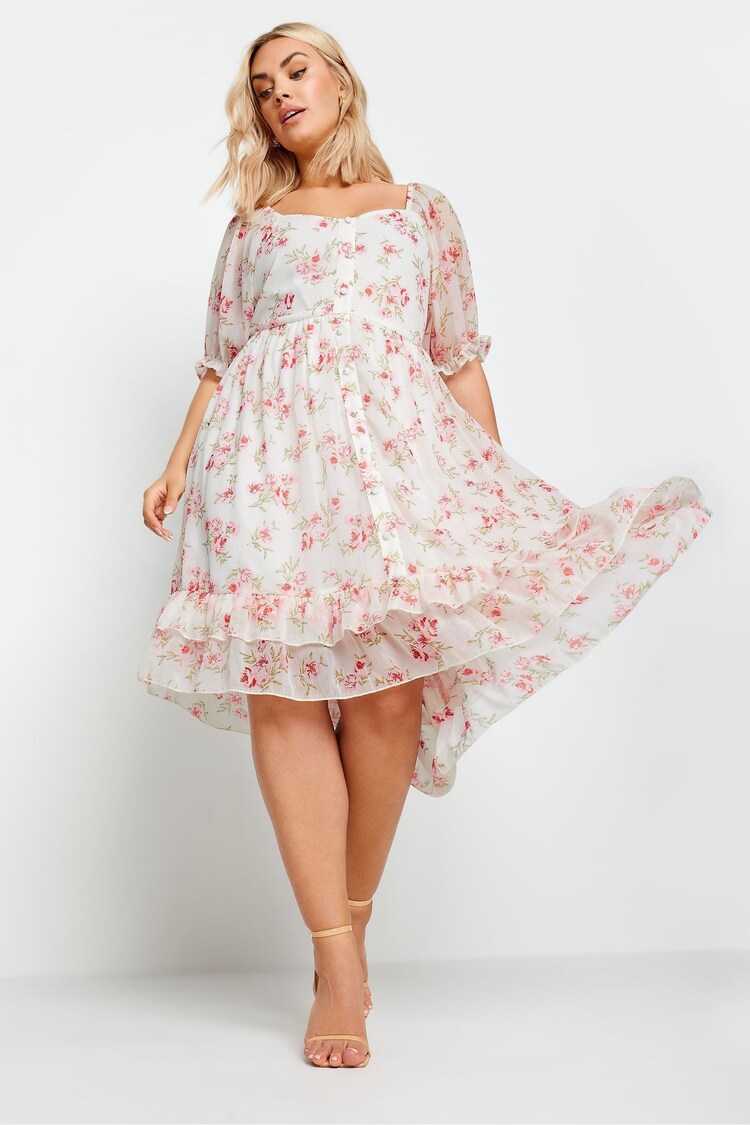 Buy Yours Curve Pink Limited Floaty High Low Dress from the Next UK ...