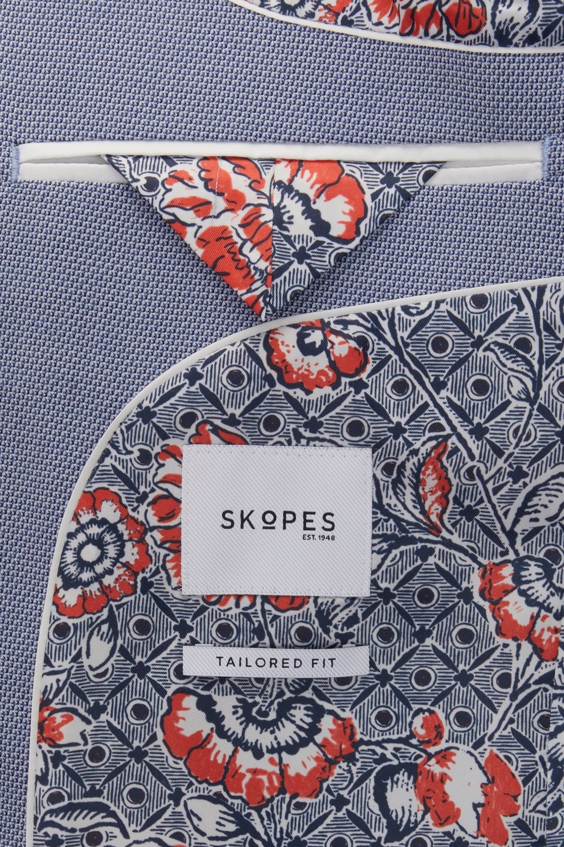 Buy Skopes Blue Tailored Fit Harry Jacket from the Next UK online shop