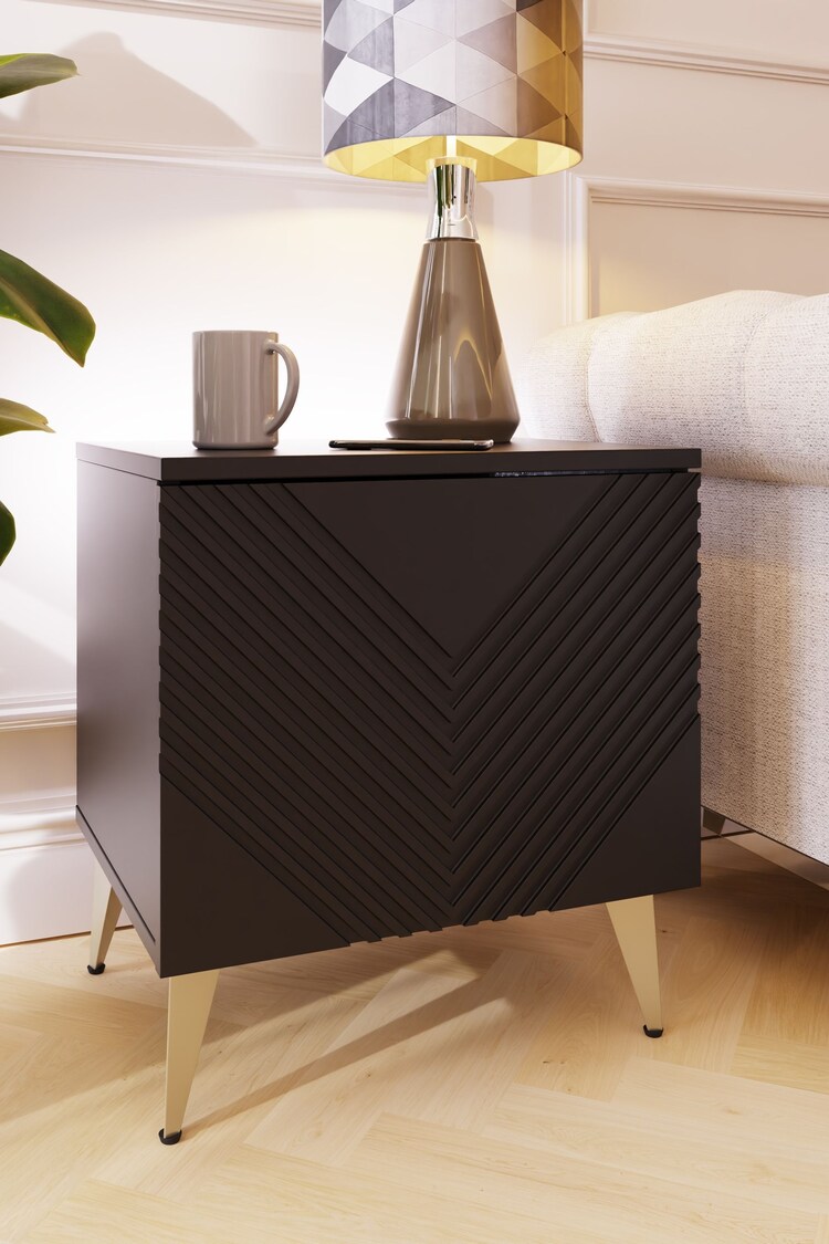 Buy Frank Olsen Midnight Black AVA SMART Side Table from the Next UK online shop
