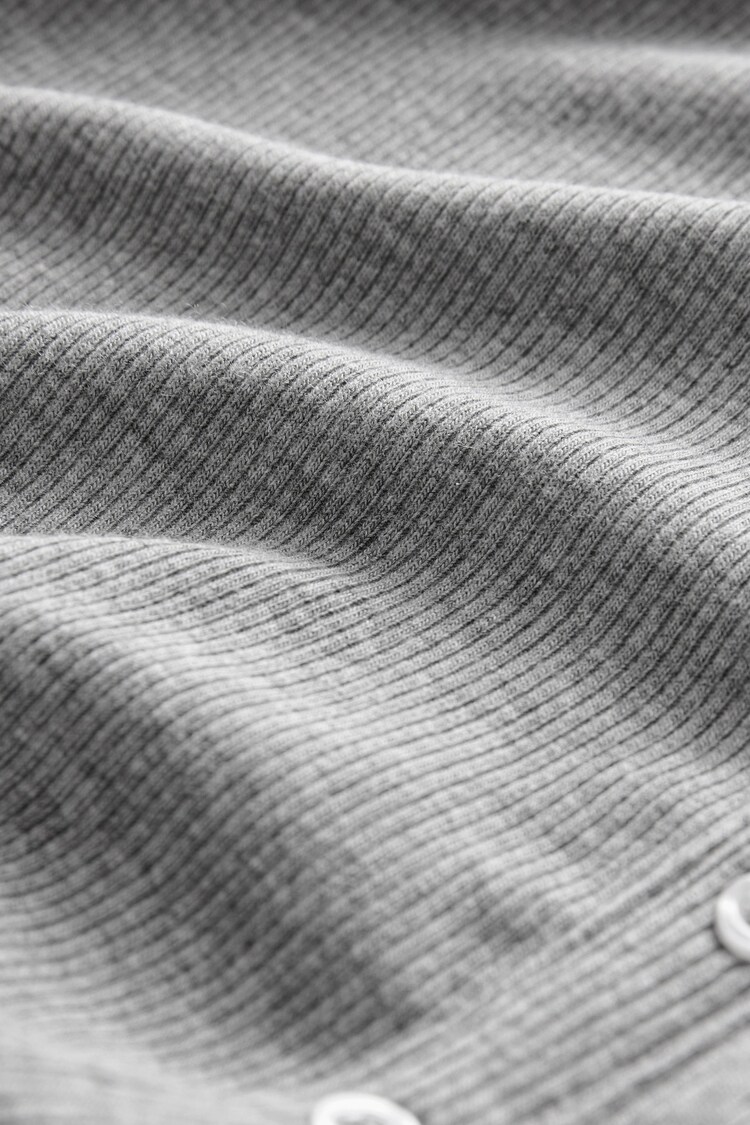 Buy Grey Ribbed Long Sleeve Henley Bodysuit from the Next UK online shop