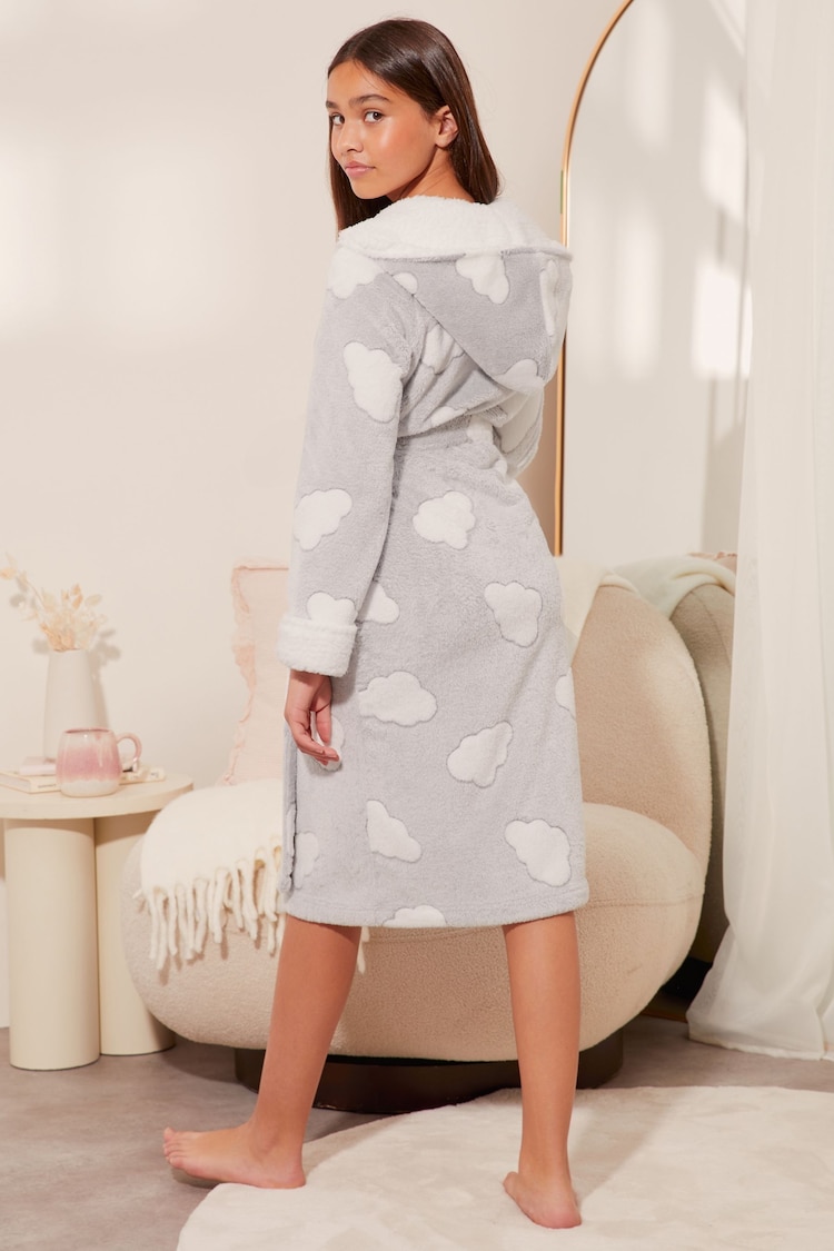 Buy Lipsy Grey Soft Touch Fleece Dressing Gown (3-16yrs) from the Next ...
