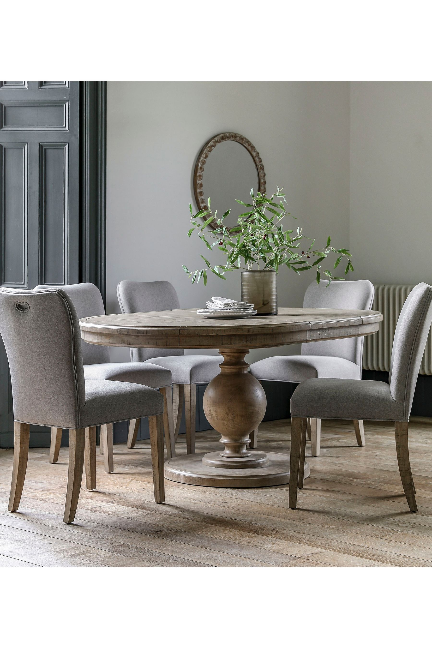 Buy Gallery Home Natural Eastfield Round Ext Dining Table from the Next ...