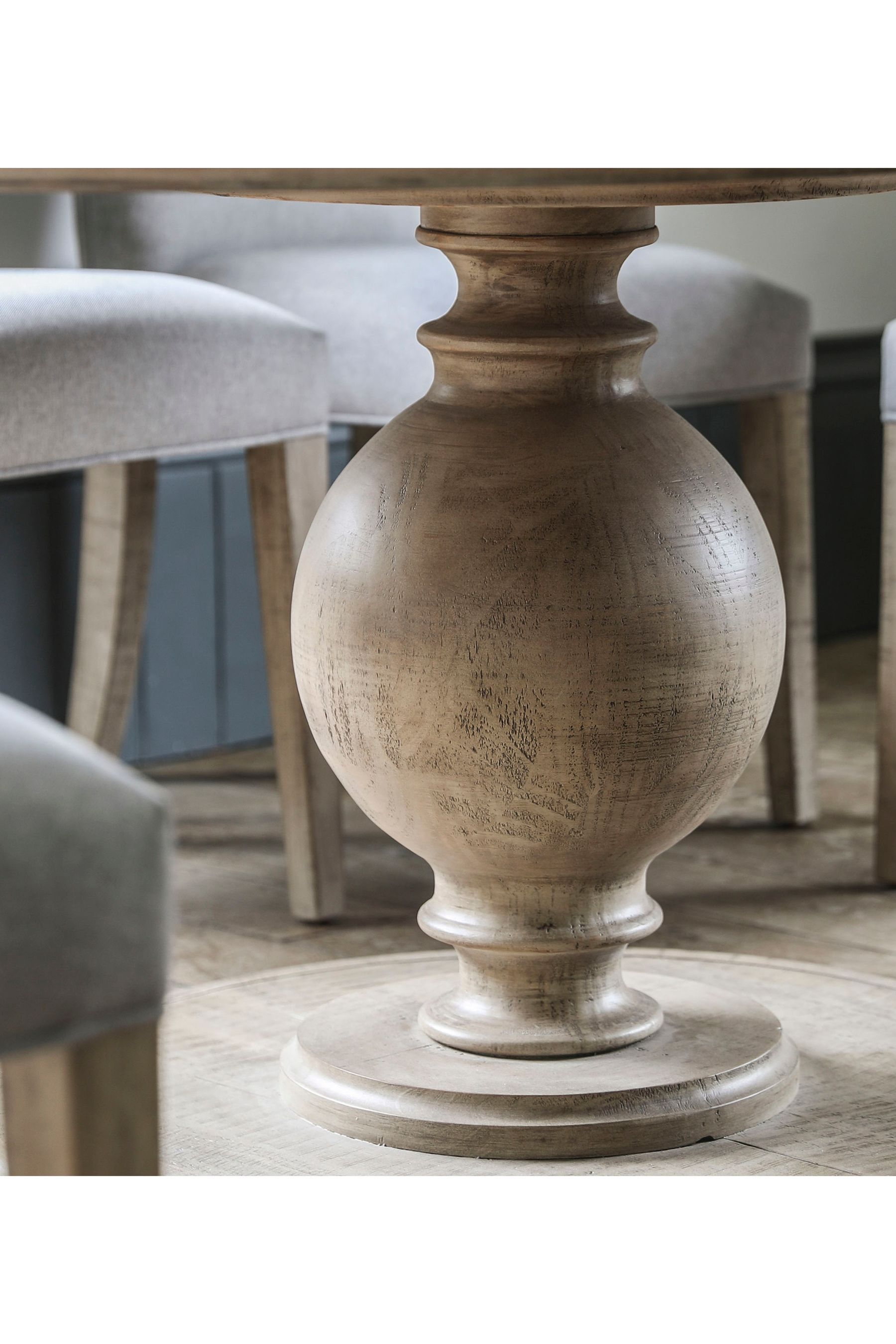 Buy Gallery Home Natural Eastfield Round Ext Dining Table from the Next ...