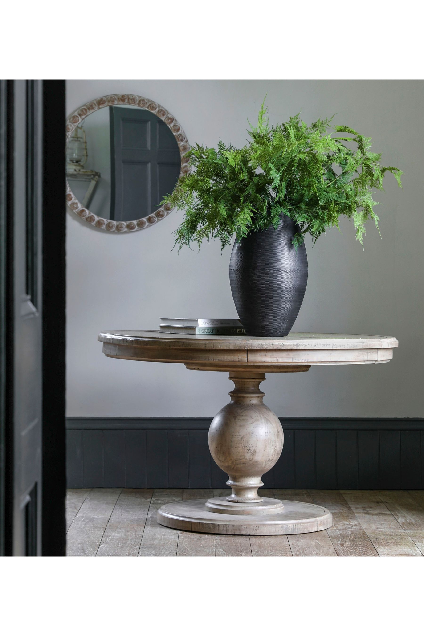 Buy Gallery Home Natural Eastfield Round Ext Dining Table from the Next ...