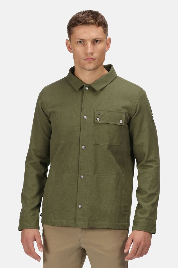 Buy Regatta Green 100% Cotton Jayden Cargo Shacket from the Next UK ...