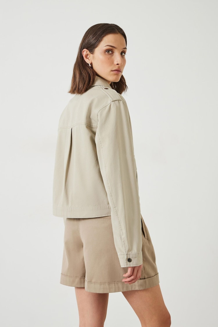 Buy Hush Nude Laurie Zip-Up 100% Cotton Utility Jacket from the Next UK ...